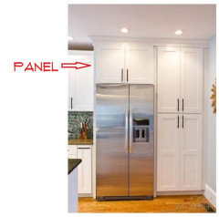 Fridge sticks out way too far