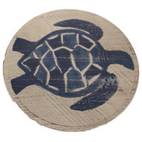 Cottage and Morning Jewel Round DRink Table With Turtle - Beach Style ...