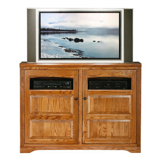 Oak Ridge Thin Flat-Panel Entertainment Console - Transitional ...