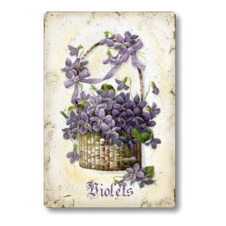 Victorian Violets Sign - Contemporary - Wall Accents - by Fairy ...