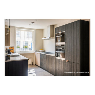 Townhouse with Exposed Brickwork in Marylebone, London - Contemporary ...