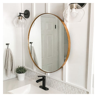 Cheyenne Framed Round Mirror - Contemporary - Bathroom Mirrors - by ...