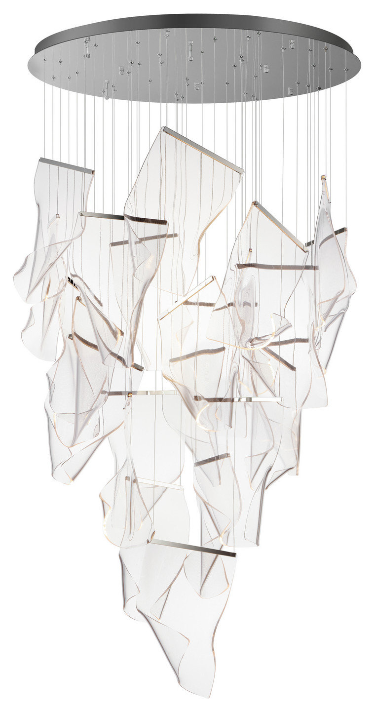 Rinkle LED Pendant, Polished Chrome - Modern - Pendant Lighting - by ...