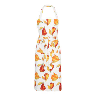 Orchard Pear Apron - Burgundy - 32x36 - Transitional - Aprons - by ...