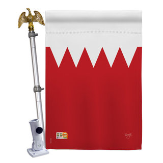 Bahrain Flags of the World Nationality House Flag Set - Modern - Flags ...