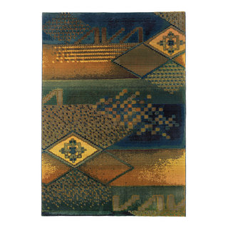 Oriental Weavers Sphinx Kharma II Casual Blue Rug, 9'9"X12'2 ...