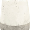 Distressed White Stone Vase - Farmhouse - Vases - by Zentique, Inc. | Houzz