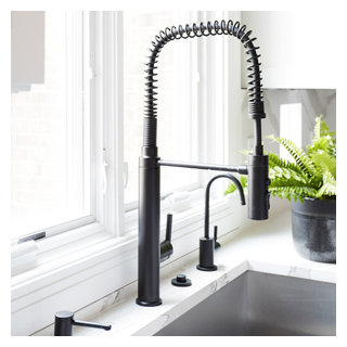 Color Block Kitchen - Transitional - Chicago - by Staci Munic Interiors ...