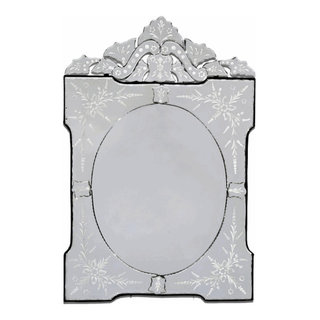 Gemma Venetian Antique Handmade Wall Mirror 24"x36'' - Traditional ...
