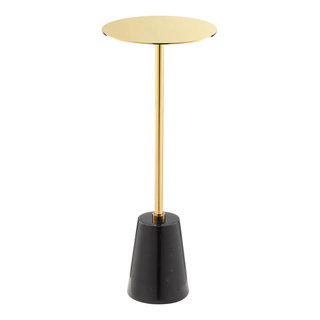 Gold Winston Side Table - Contemporary - Side Tables And End Tables ...