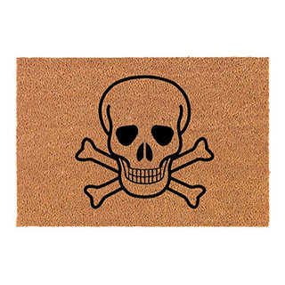 Coir Doormat Skull Crossbones (30" x 18" Standard) - Eclectic ...