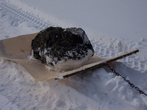 Hauling Rocks on a Stone Boat, Sled, or Dolly
