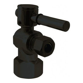 Angle Stop Kit, 1/4-Turn Lever Handle In Oil Rubbed Bronze ...