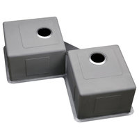 Ruvati RVH8400 Undermount Corner Kitchen Sink 16 Gauge 44" Double Bowl ...