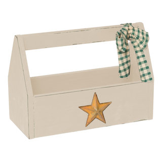 Farmhouse Tote Planter - Farmhouse - Indoor Pots And Planters - by ...