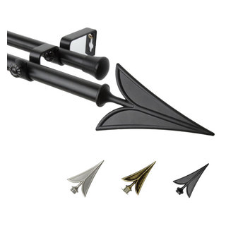 Spear 13/16" Diameter Double Curtain Rod, 120-170" - Southwestern ...