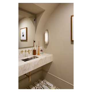 Tudor Mod - Transitional - Powder Room - Other - by Carrie Brigham ...