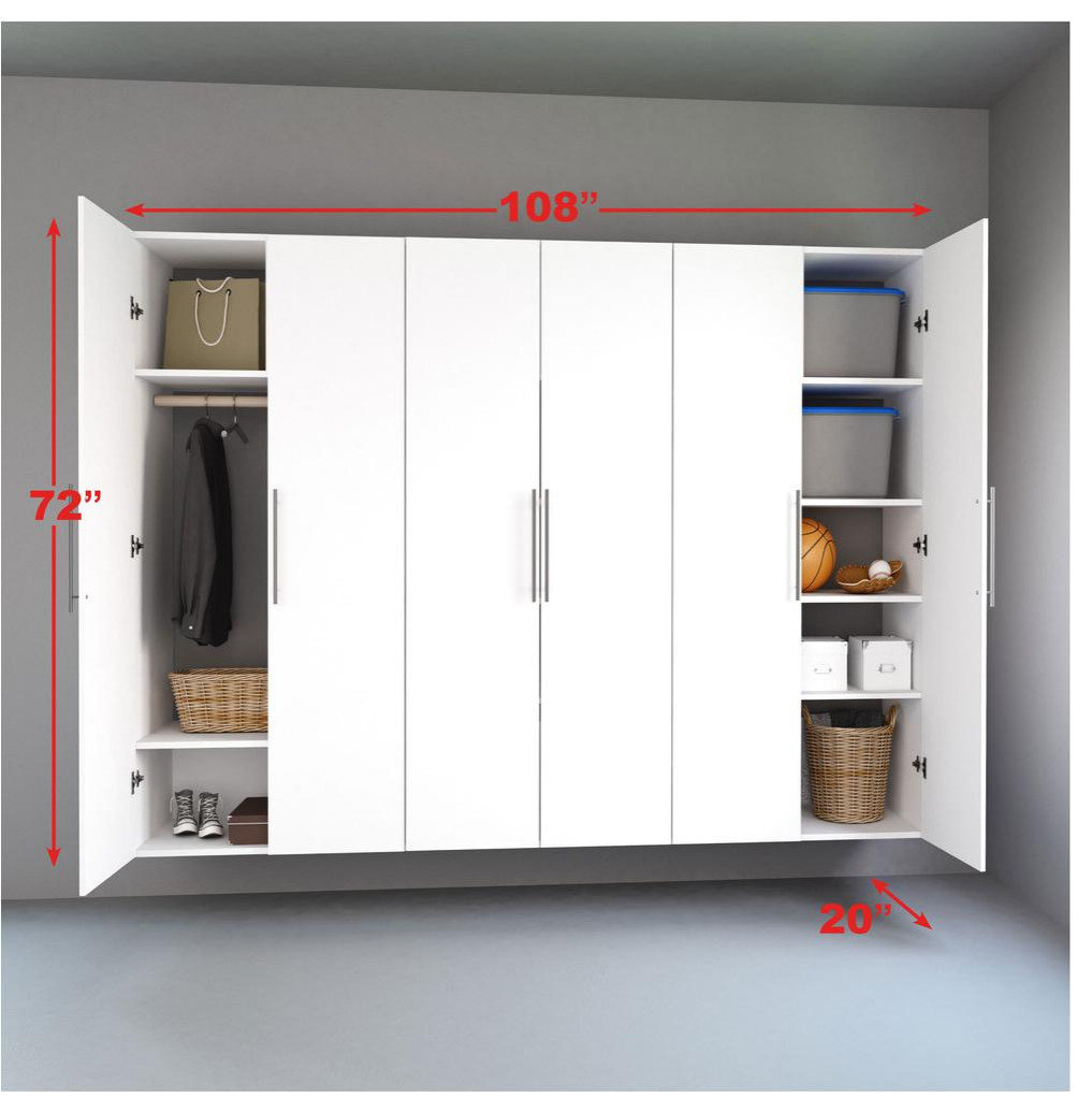 Prepac White HangUps 108 Storage Cabinet Set K - 3 pc - Armchairs And ...