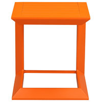 Leaf Side Table, White - Contemporary - Outdoor Side Tables - by Pangea ...