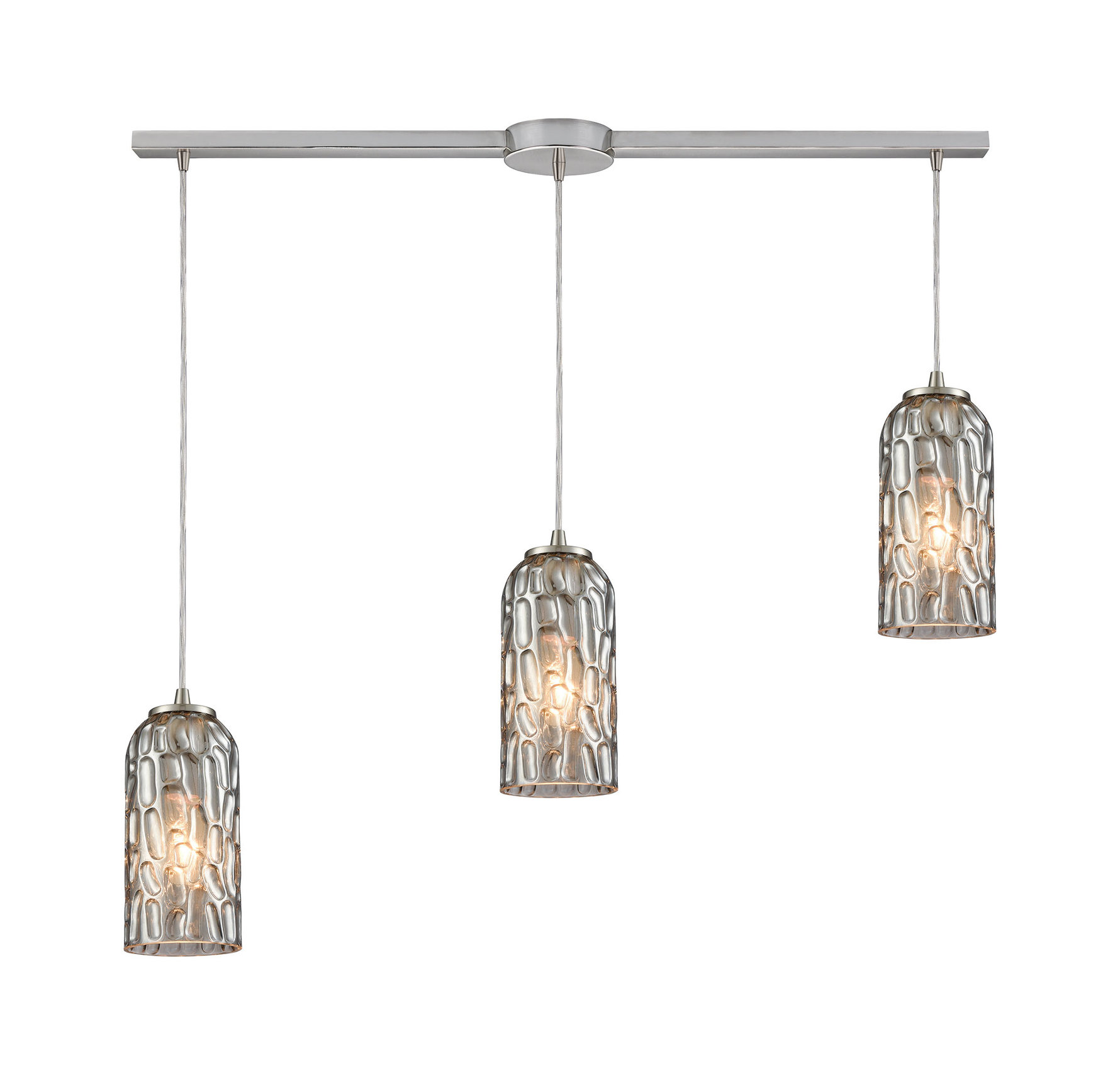 Ansegar 3 Pendant, Satin Nickel - Transitional - Pendant Lighting - by ...