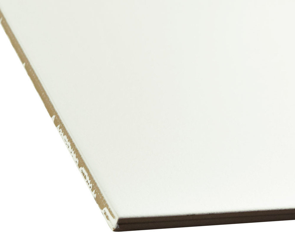 Stella Porcelain Floor and Wall Tile, Basic White, Sample - Traditional ...