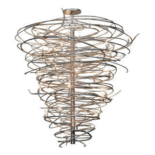 73" W Cyclone 36 Light Chandelier - Contemporary - Chandeliers - by ...