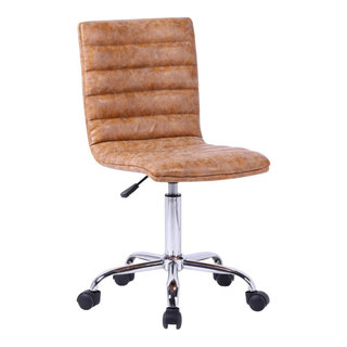 Tan Vintage Office Chair - Contemporary - Office Chairs - by AFB Decor ...