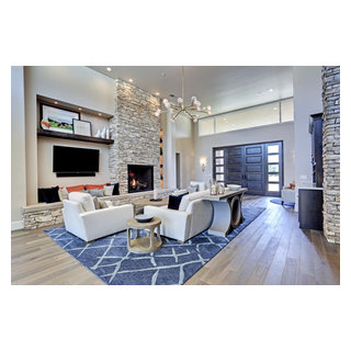 Casual Luxury Transitional Great Room - Transitional - Living Room ...
