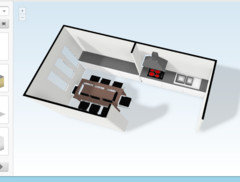 Best layout for family kitchen / dining space in 5.5m x 3.2m room ...