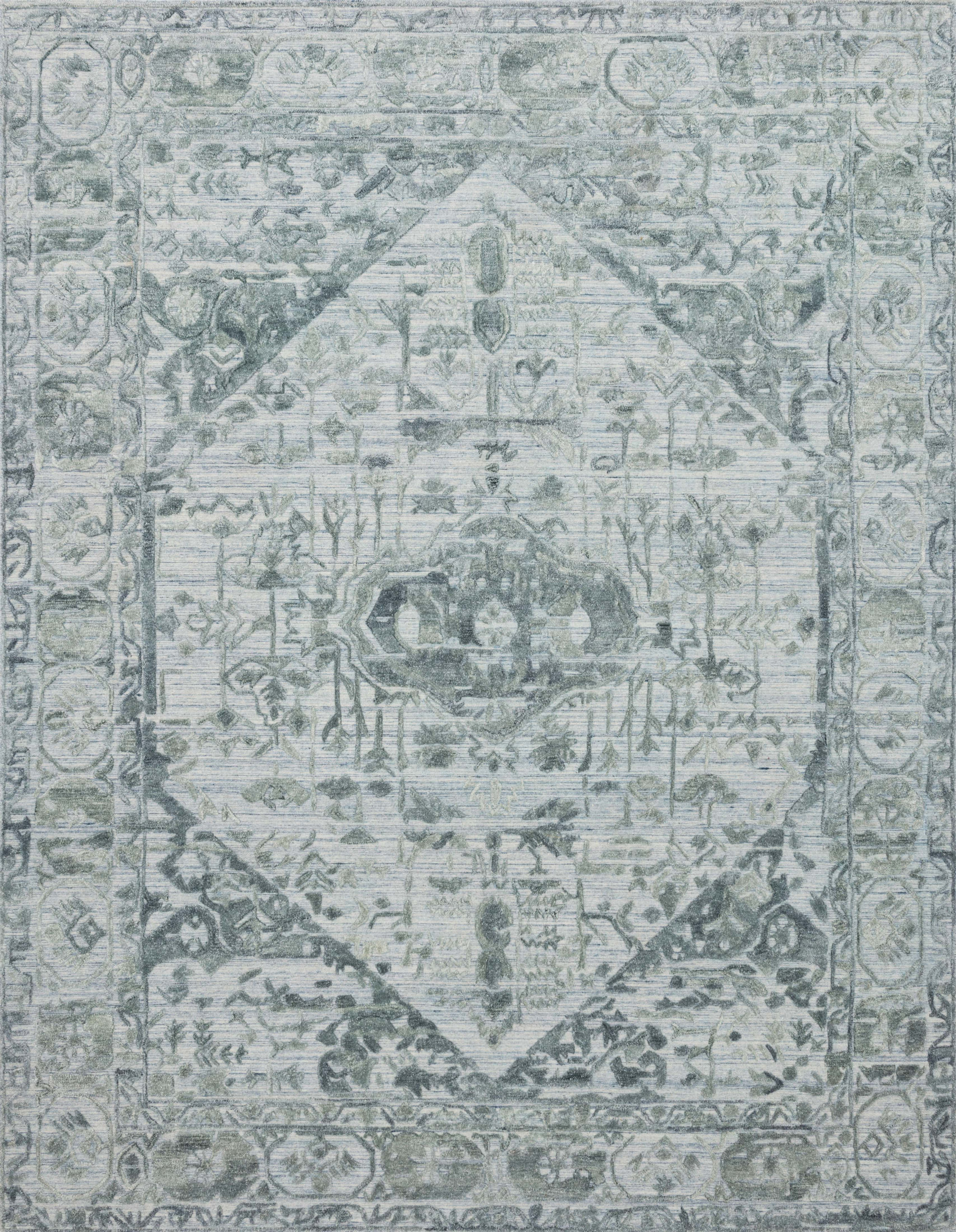 Loloi Emmett Emm-01 Transitional Ocean 5'6"x8'6" Rug, 5'6"x8'6 ...