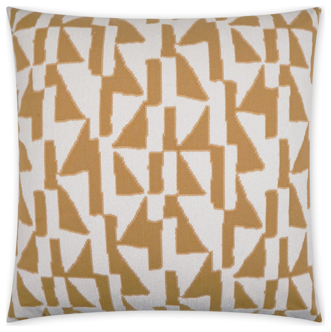 Outdoor Imka Pillow - Yellow, 22" x 22" - Contemporary - Outdoor ...