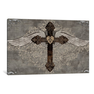 "Cross With Wings" by Brandon Glover, Canvas Print, 18x12x1.5 ...