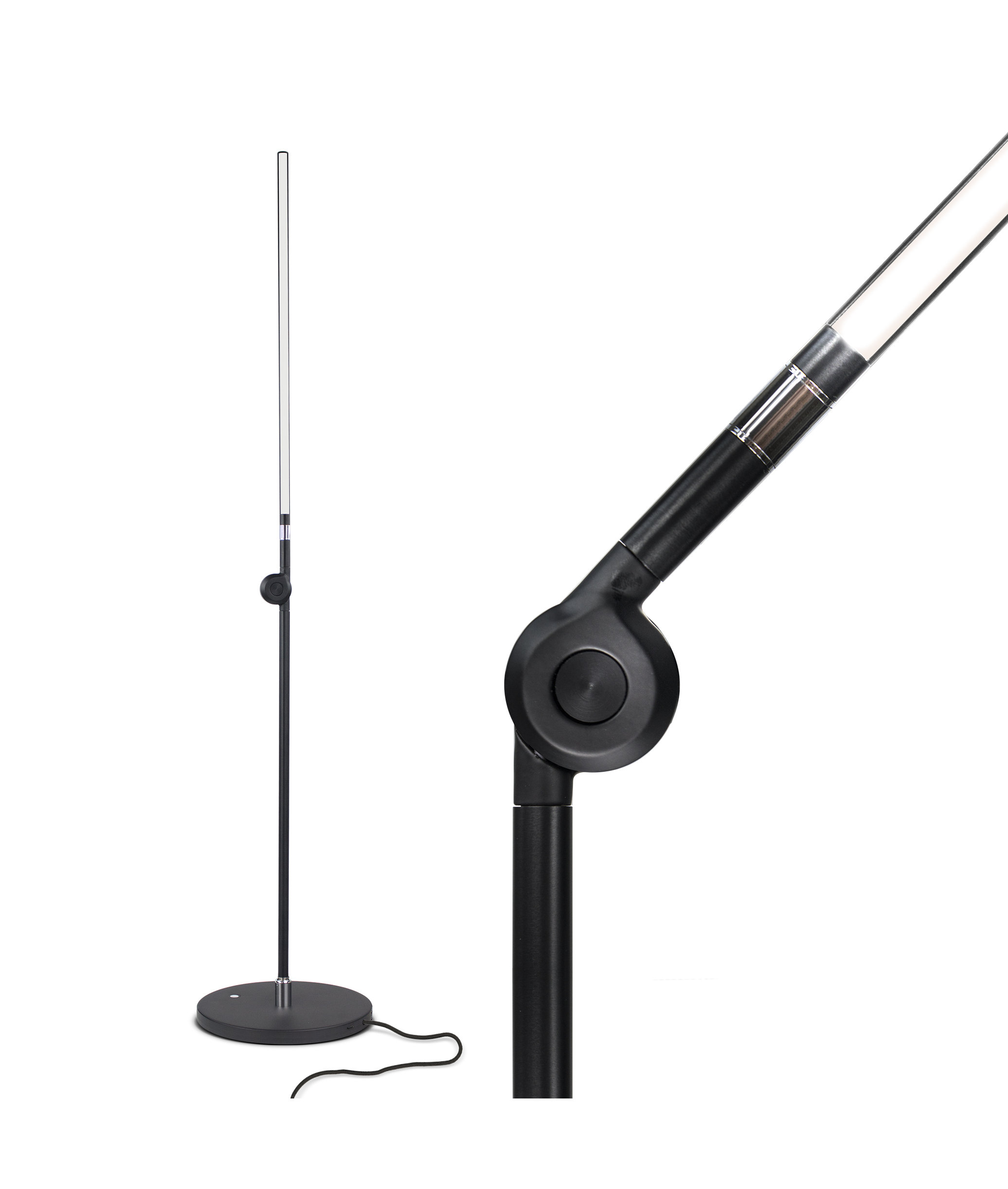 Brightech Libra Table Lamp, Adjustable Head, Dimmable Color Changing ...