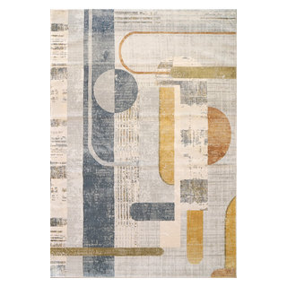 Dynamic Rugs Elixir Polyester Area Rug 5161-999 Multi, 7.10x10.10 ...