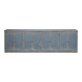 Eight Is Enough Extra Wide Sideboard Blue Gray - Farmhouse - Buffets ...