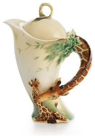 Giraffe Porcelain Teapot - Contemporary - Teapots - by Wildlife Wonders ...