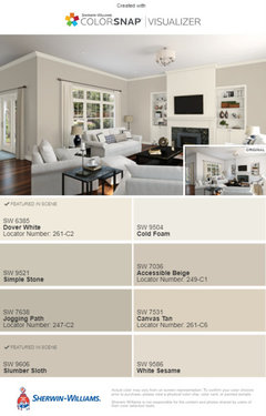 Dover White Trim - Want to lighten up the house with all over color