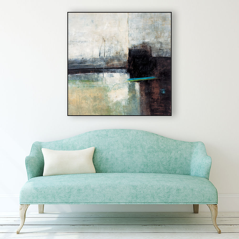 "Composure II" Art block Framed Canvas, 20"x20" - Contemporary - Prints ...
