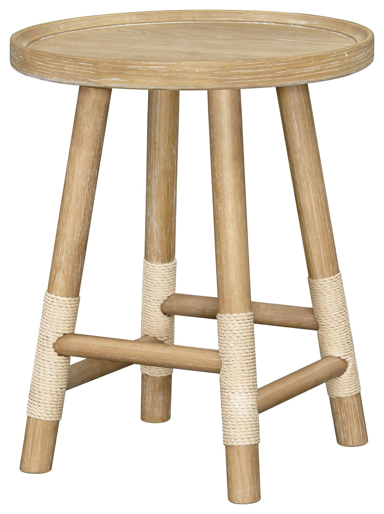 Livabliss x Becki Owens Traditional End Table, Brown/Tan, 24"H 20"W 20 ...