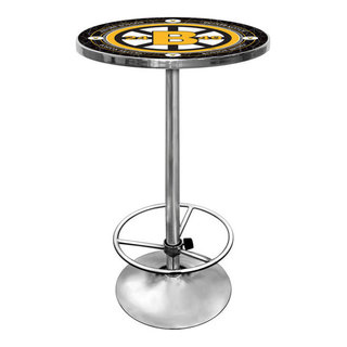 NHL Vintage Boston Bruins Pub Table - Contemporary - Indoor Pub And ...