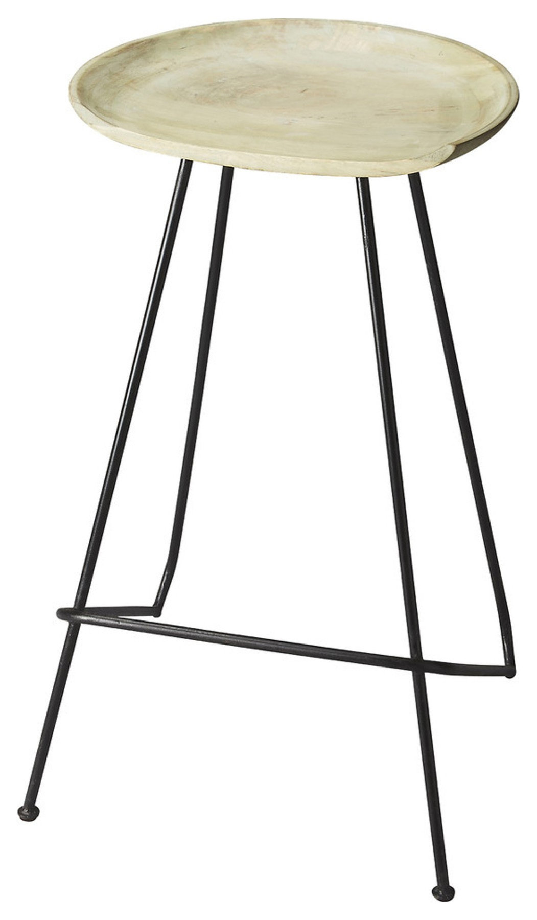 Abstract Iron Backless Bar Stool - Industrial - Bar Stools And Counter ...