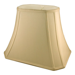Hawkins Bell Faux Silk Lampshade With Harp Fitter, 12"x6.5"x9.5 ...