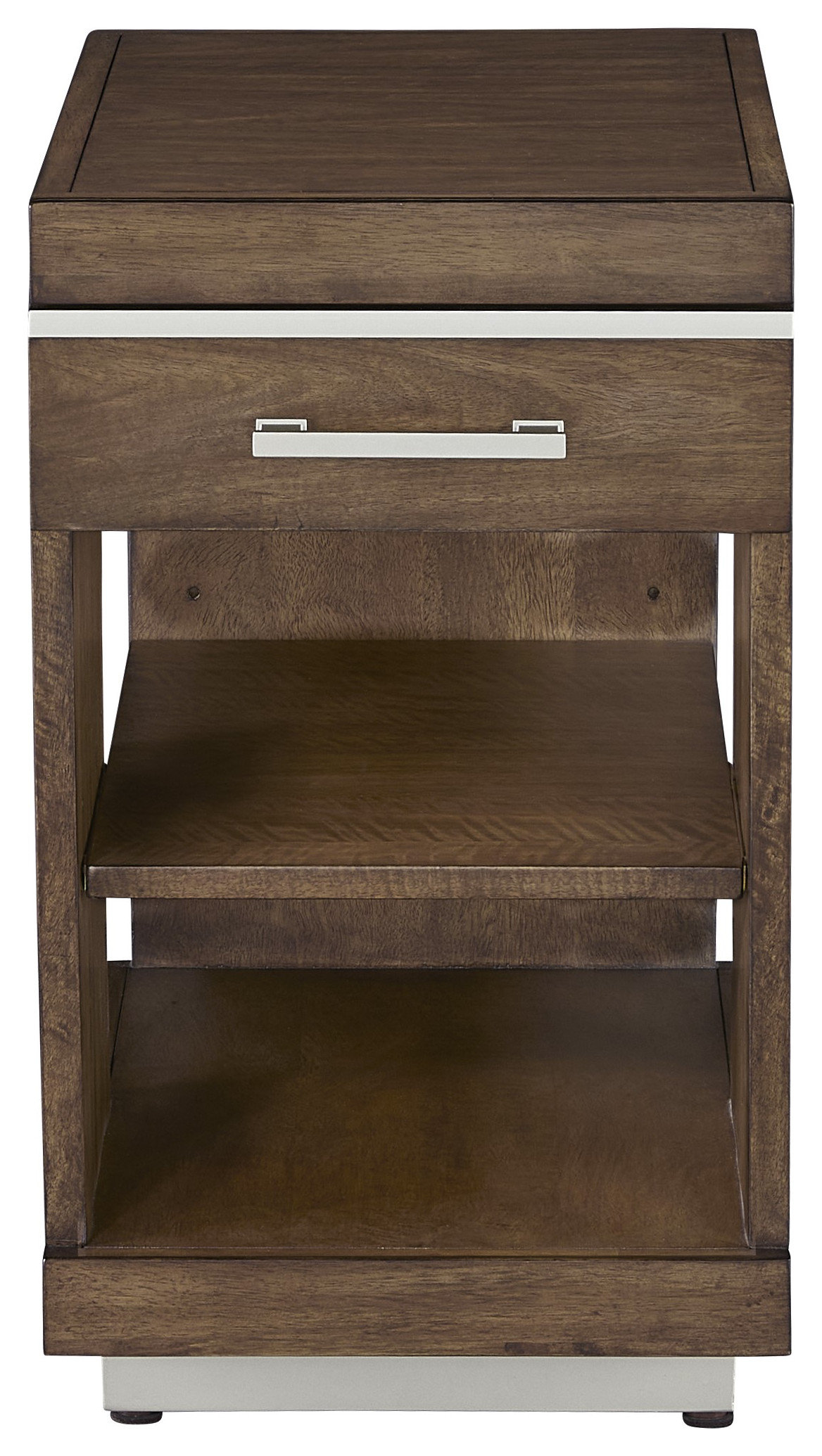 Downtown Chairside Table, Toffee Brown - Transitional - Side Tables And ...