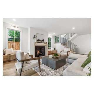 Modern French Country Custom - Transitional - Living Room - Denver - by ...