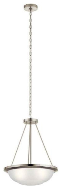 Kichler Lighting 52393NI Ritson - 3 Light Small Inverted Pendant - 18. ...