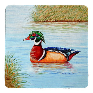 Wood Duck Coaster - 3 Sets of 4 (12 Total), 4 inches x 4 inches ...