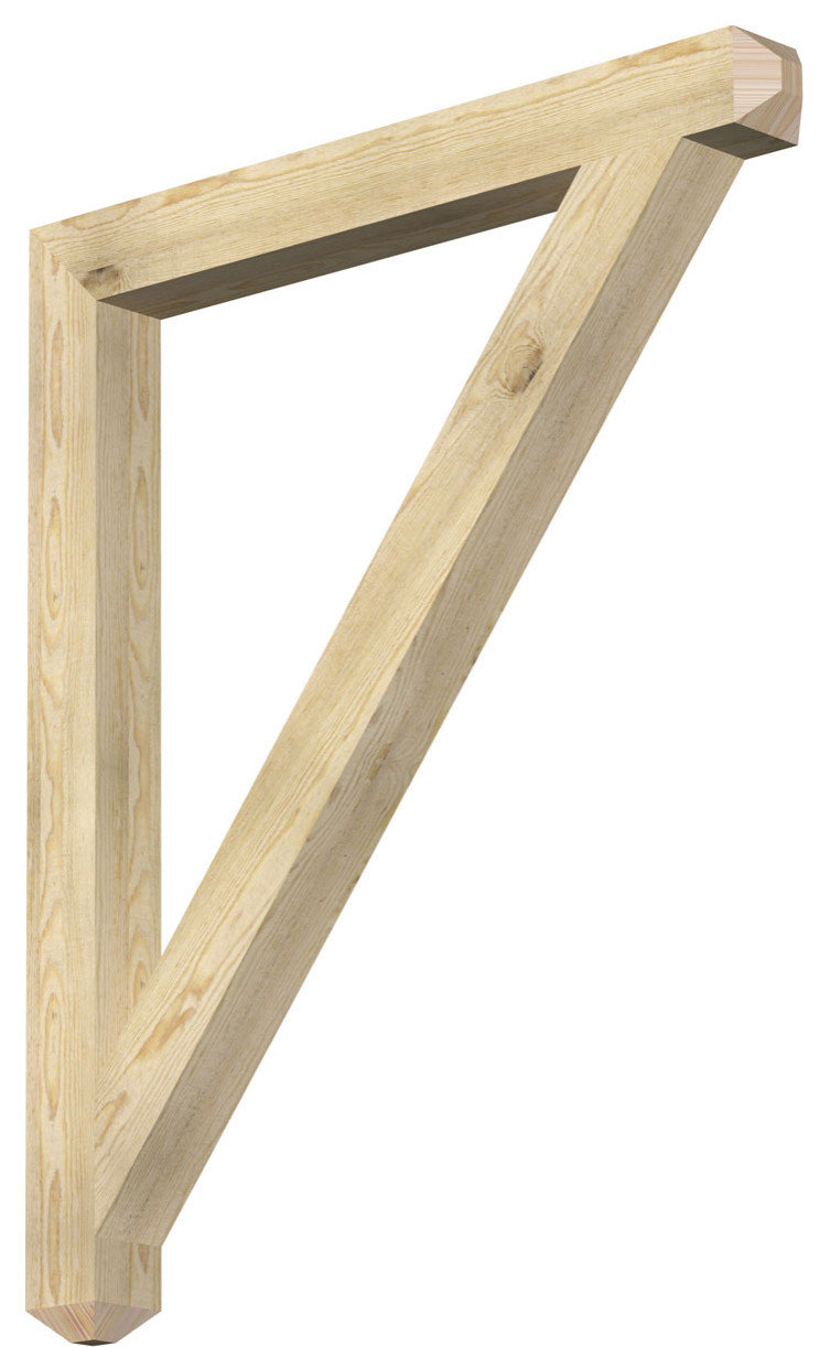 Traditional Craftsman Bracket, 40"Dx48"H - Transitional - Corbels - by ...