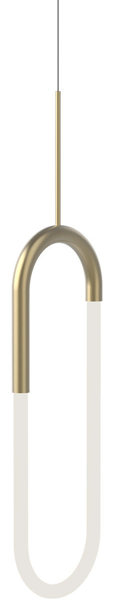 Huron Pendant Light, Natural Brass - Modern - Pendant Lighting - by ...