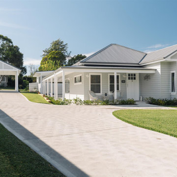 75 Exterior Home with a Blue Roof Ideas You'll Love - July, 2022 | Houzz