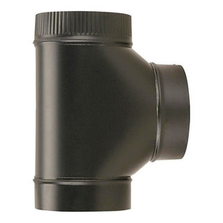 Imperial Clean Out Tee, Black, 24 Gauge, 8" - Traditional - Hardware ...